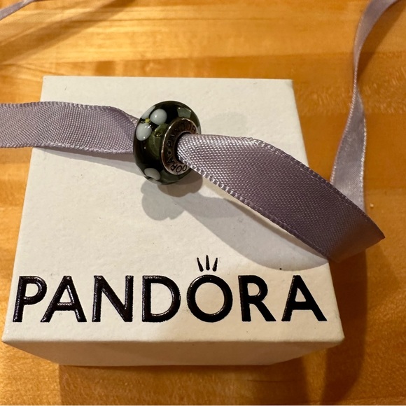 Pandora | Jewelry | Authentic Pandora Retired Black Murano Glass ...